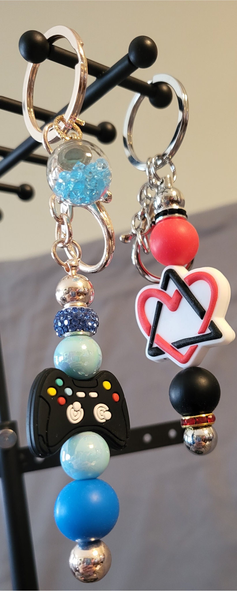Custom Beaded Keychains - Etsy