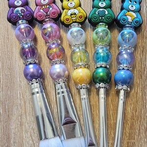 Beaded Make up Brush Set - Etsy