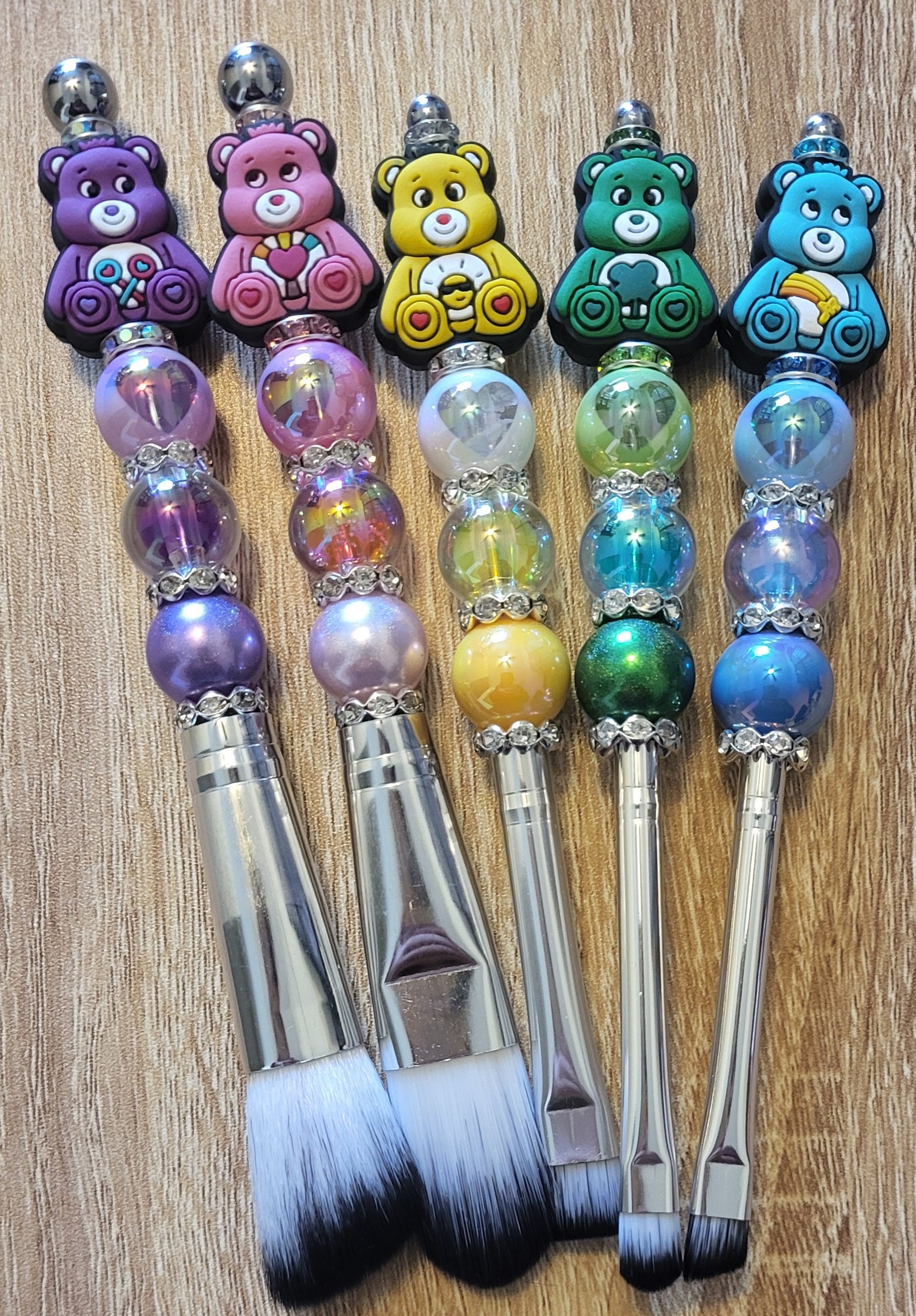 Beaded Make up Brush Set - Etsy