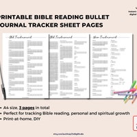Bible Reading Tracker Coloring Page (printable PDF) - Etsy UK