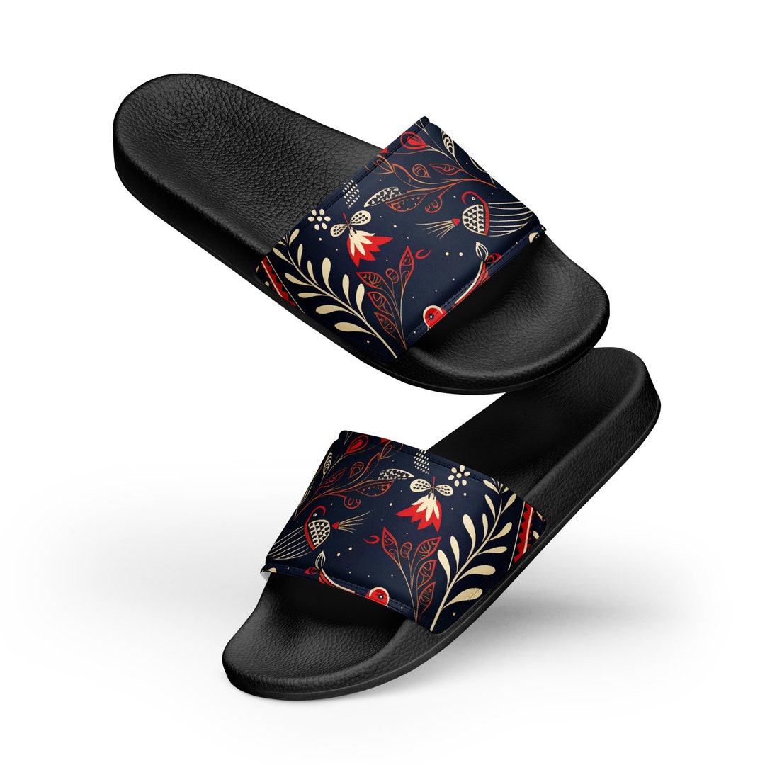 True African Style: South African Shweshwe Women's Slides - Ethnic ...