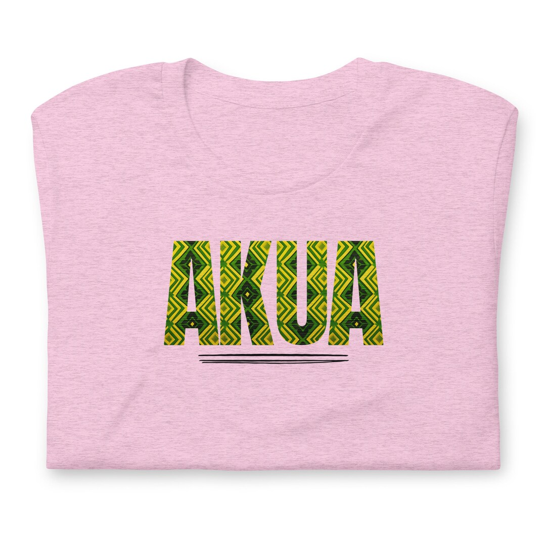 One of A Kind Green Kente Akua Akan Name T-shirt - Perfect Ghana Day ...