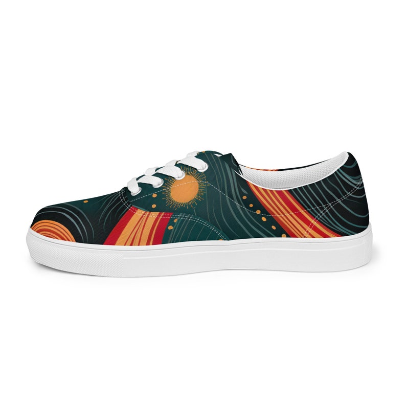 Authentic South African Shweshwe Men’s Lace-up Canvas Shoes - African ...