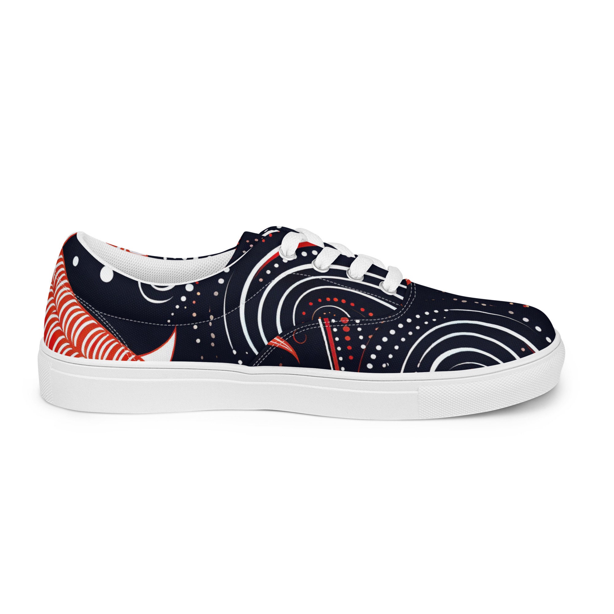Stylish South African Shweshwe Women's Lace-up Canvas Shoes: Authentic ...