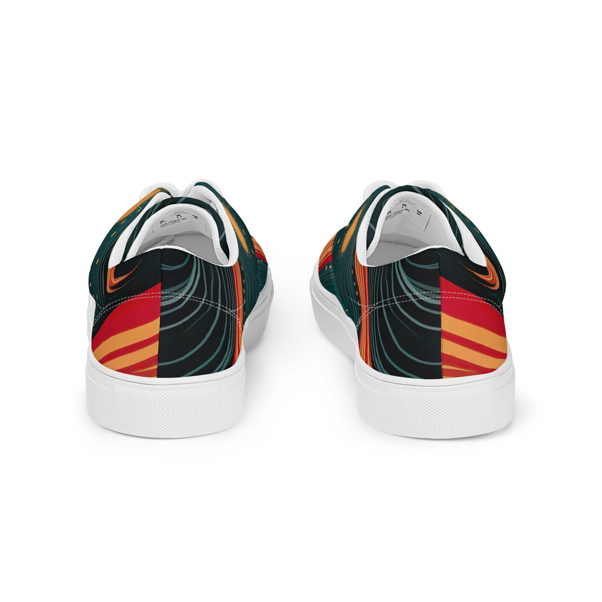Authentic South African Shweshwe Men’s Lace-up Canvas Shoes - African ...