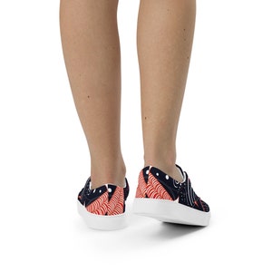 Stylish South African Shweshwe Women's Lace-up Canvas Shoes: Authentic ...