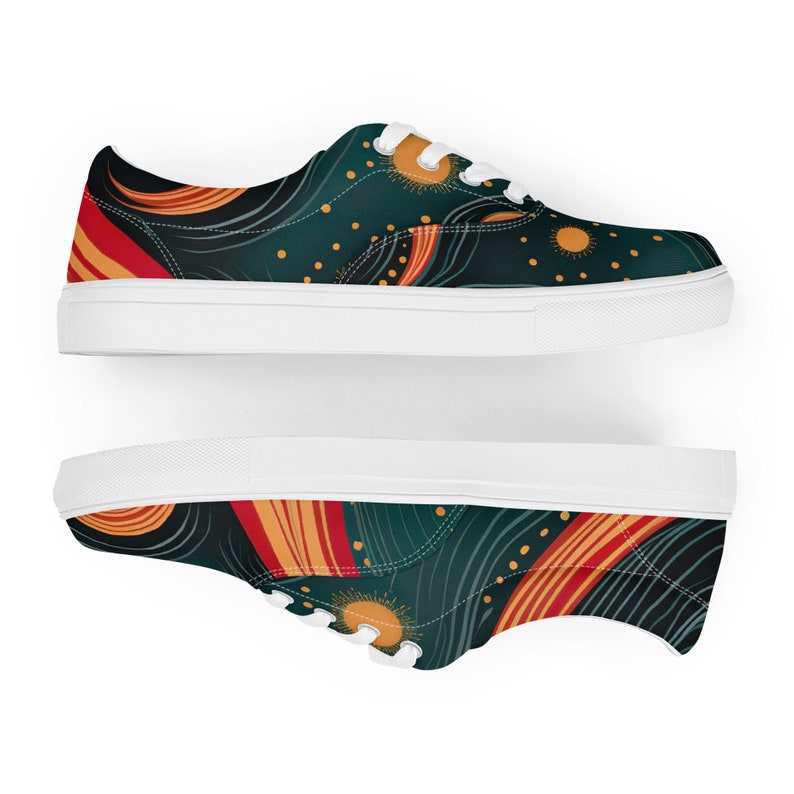 Authentic South African Shweshwe Men’s Lace-up Canvas Shoes - African ...
