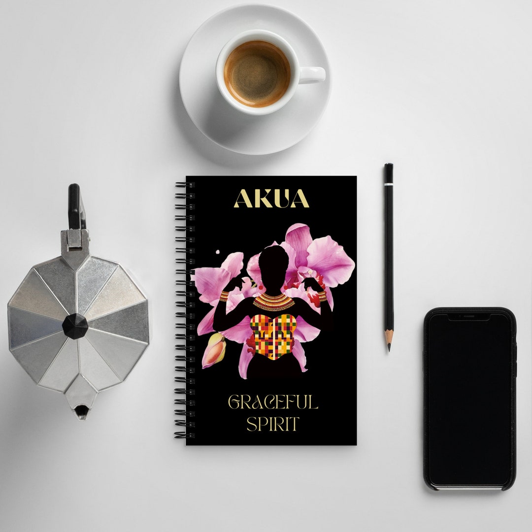 Akua Ghana Woman Spiral Notebook: Black Girl Journal - Etsy
