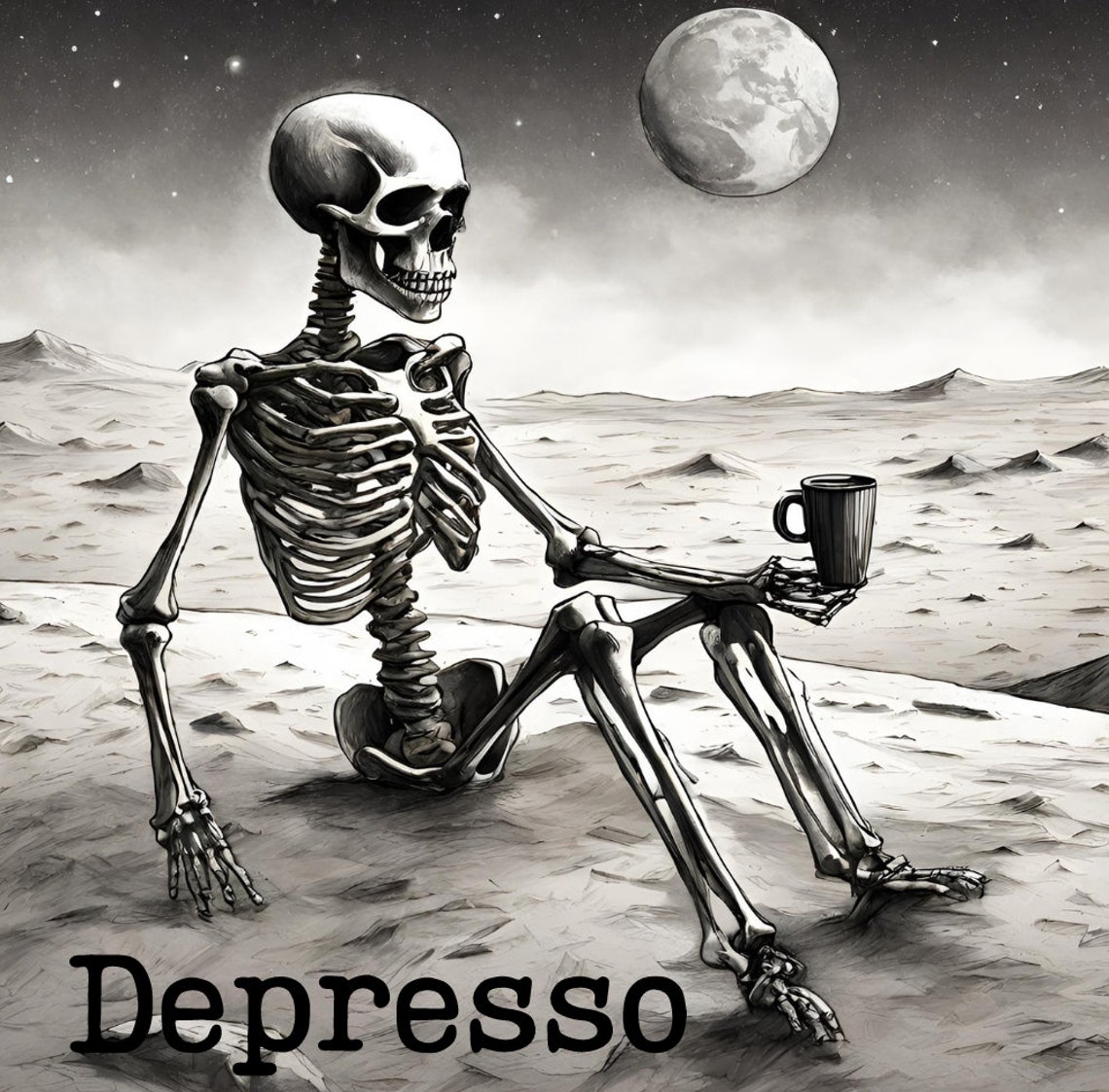 Depresso White Glossy Mug - Etsy