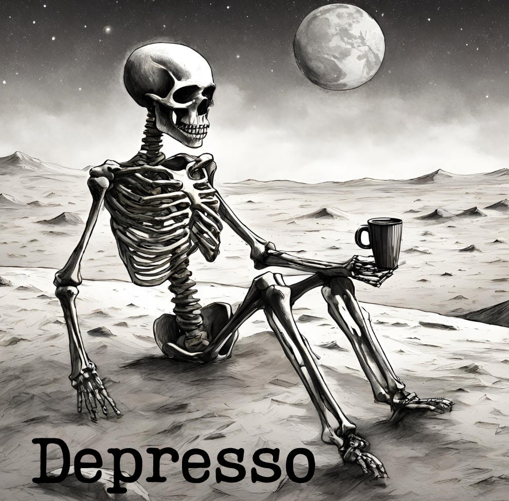 Depresso White Glossy Mug - Etsy