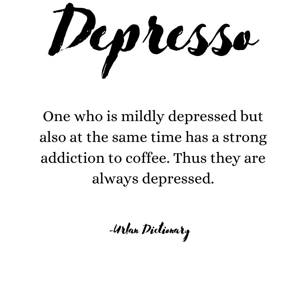 Depresso White Glossy Mug - Etsy