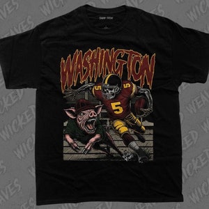WASHINGTON FOOTBALL Shirt, NFL Fan Tee, Football Team Shirt, Skeleton ...
