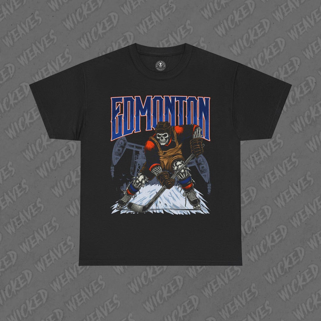 EDMONTON HOCKEY Shirt, Hockey Fan Tee, NHL, Sports Fan Apparel, Team ...