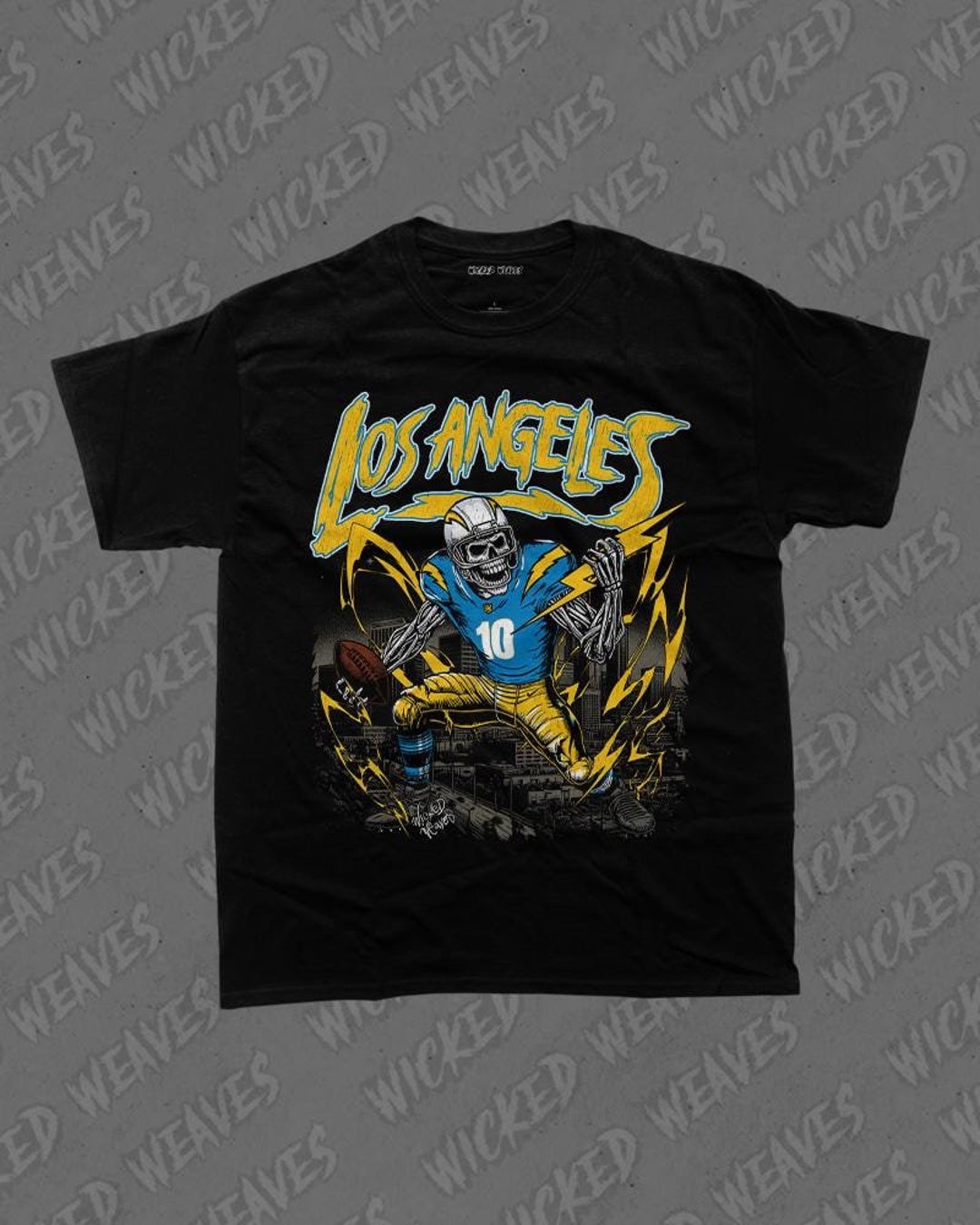 LOS ANGELES Football Shirt, Unisex T-shirt, Skeleton Tee, NFL Fan ...