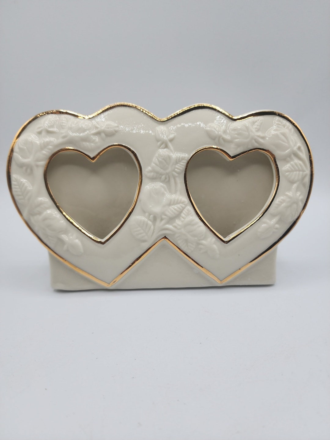 Double Heart Photo Frame - Etsy