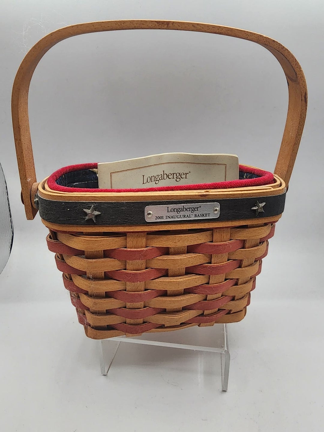 Longaberger 2001 Inaugural Basket - Etsy