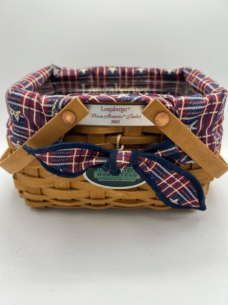 Longaberger Homestead Woven Memories Basket 2003 - Etsy