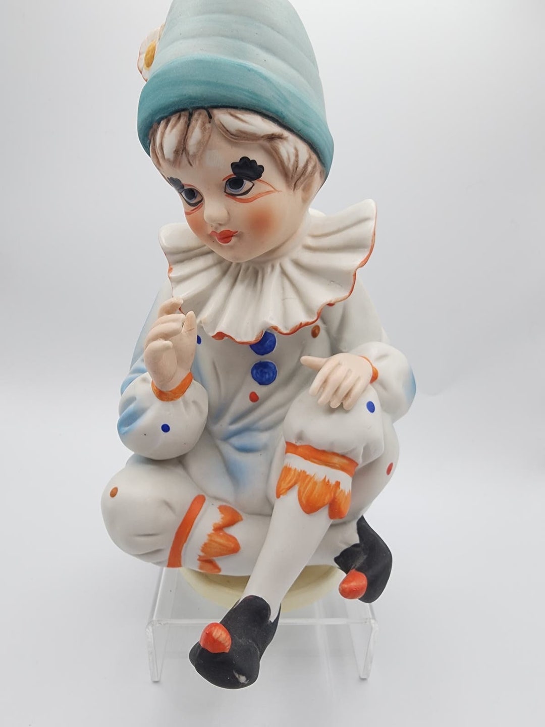 Vintage Rotating Clown Music Box. Plays send in the Clowns 8 Inches ...