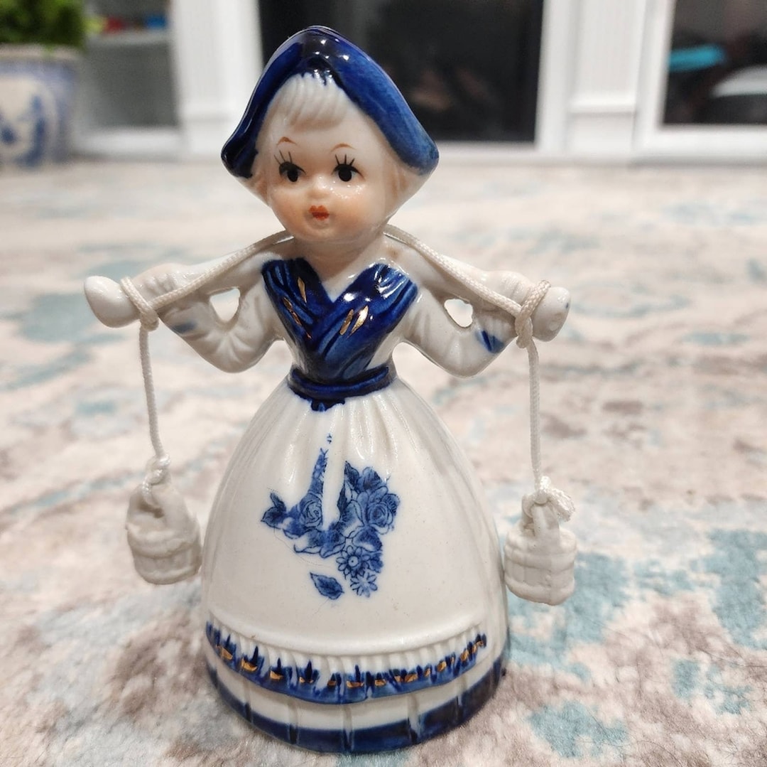 Porcelain Dutch Girl Figurine - Etsy