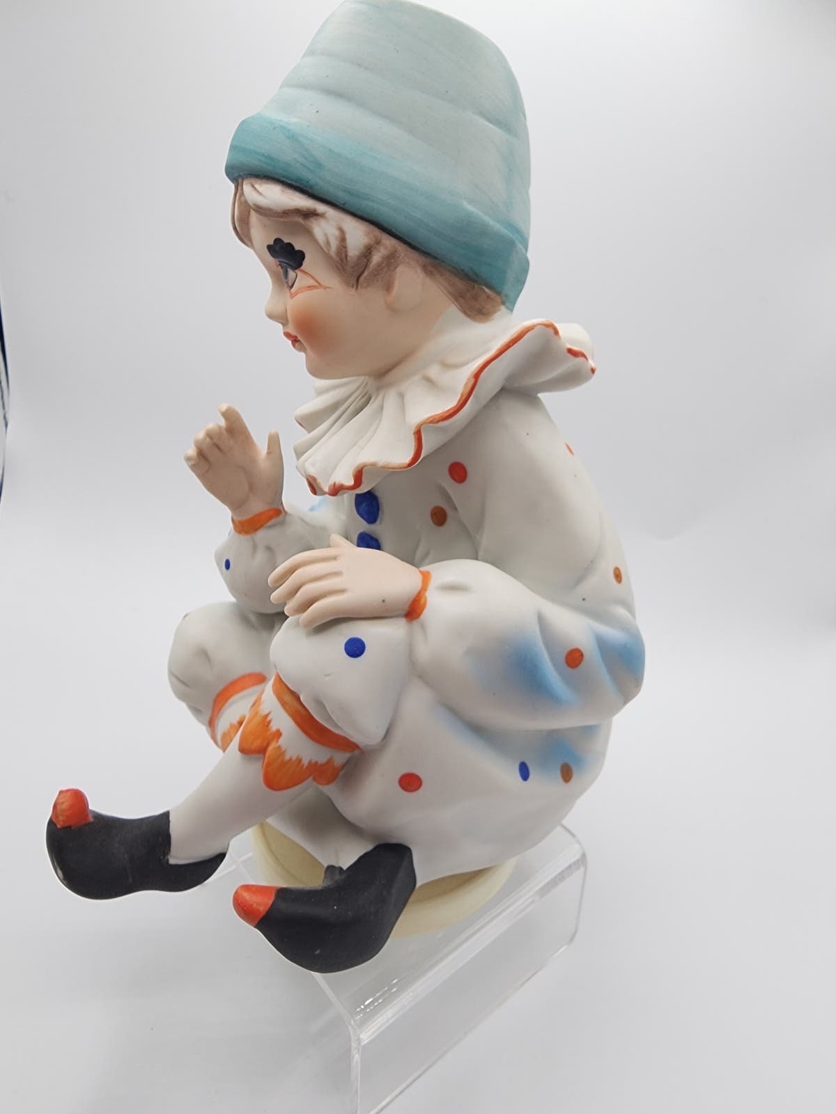 Vintage Rotating Clown Music Box. Plays send in the Clowns 8 Inches ...