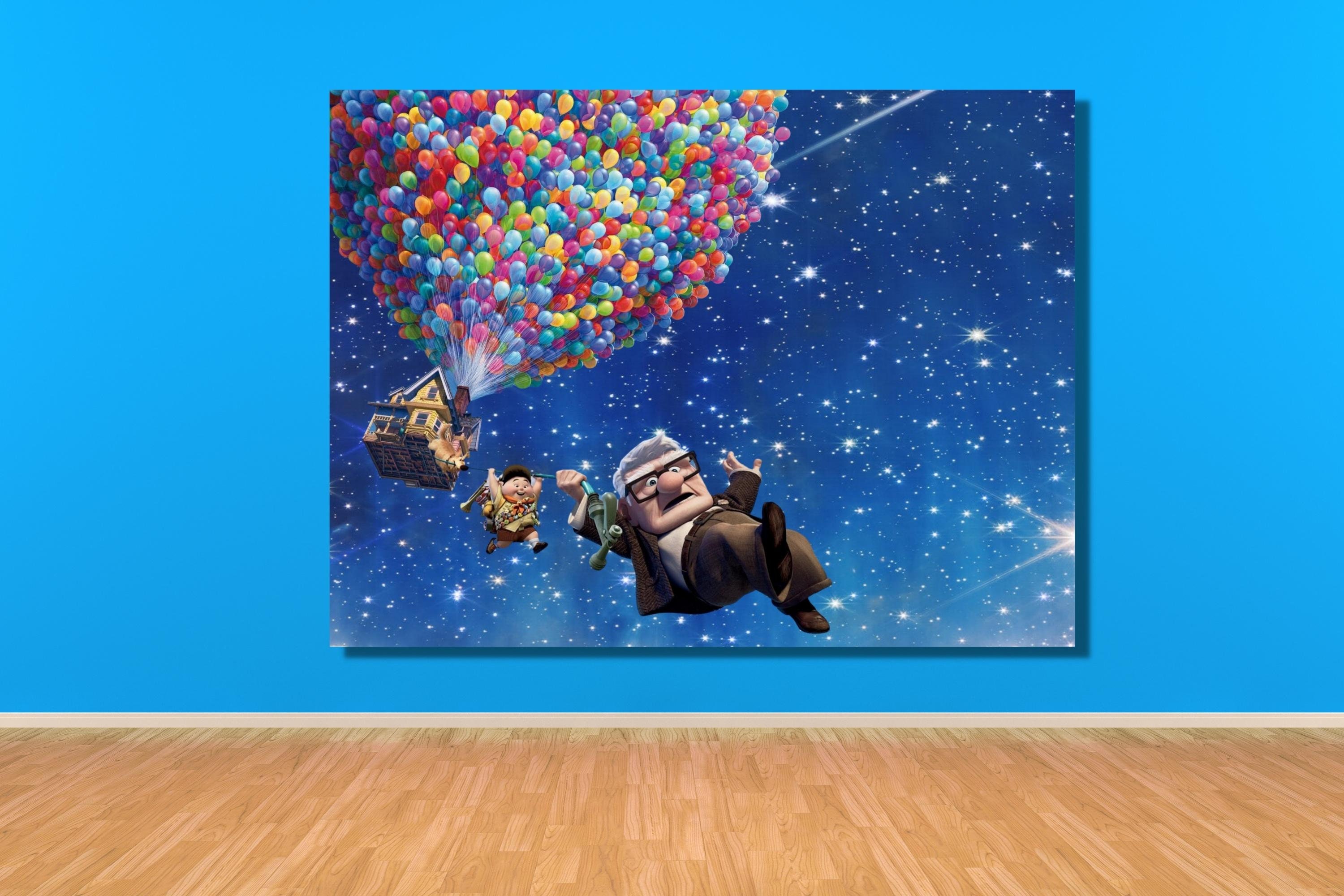 Pixar, Pixar Watercolor,disney Pixar Art,kids Room Decor,balloons ...