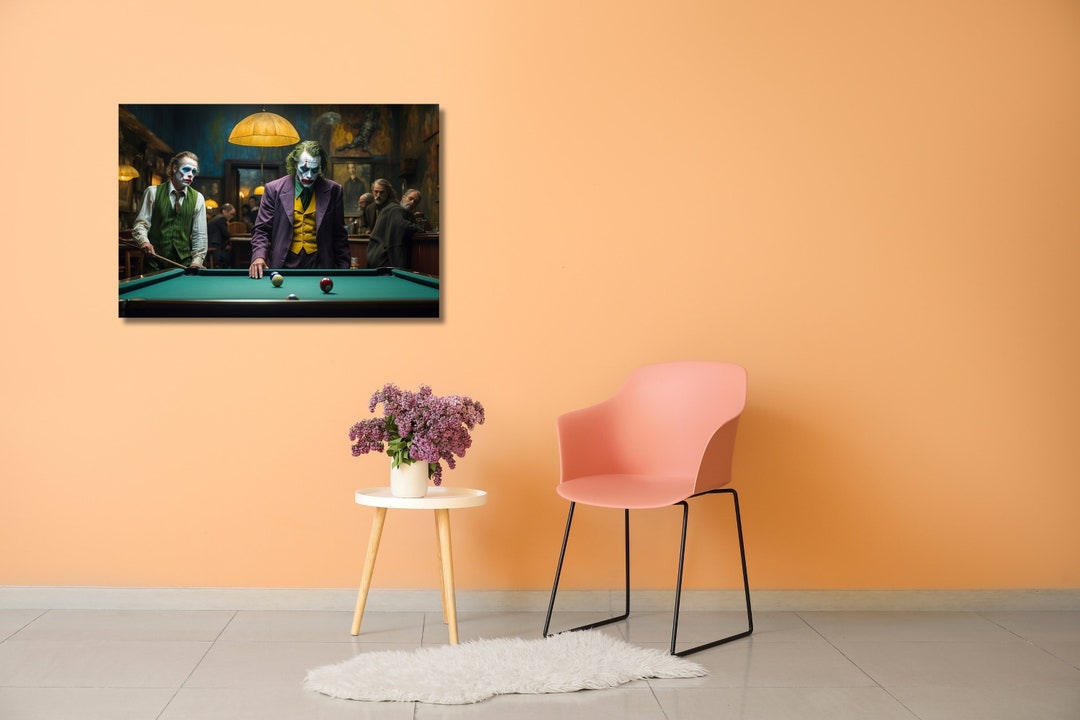 Joker, Playing Billiards, Jokers in Van Gogh's Night Cafe, Joker Decor ...