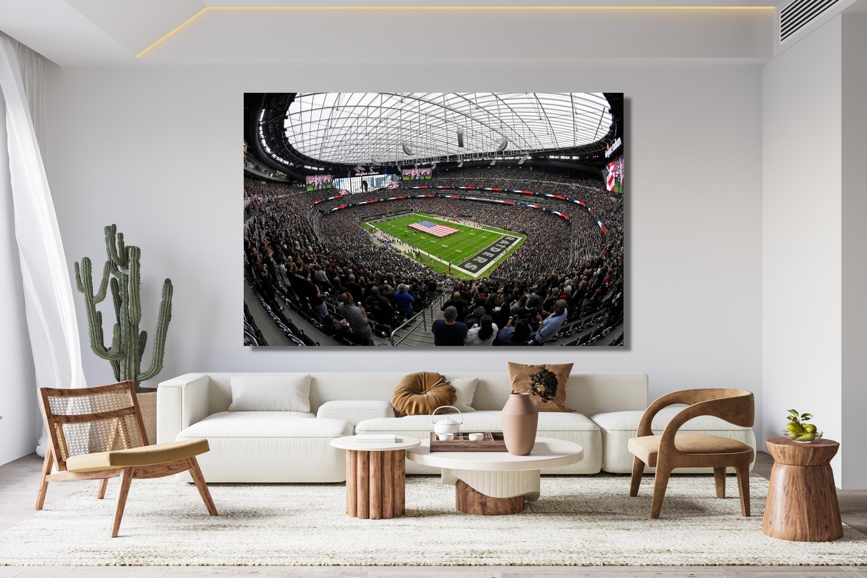 Allegiant Stadium,stadium Wall Art,allegiant Stadium Art,football Fan ...