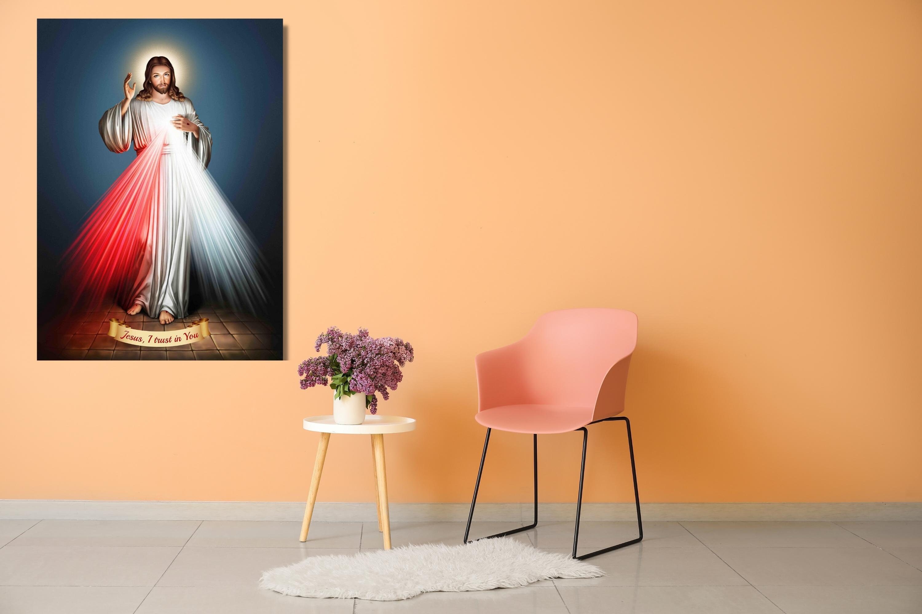 Jesus Christ,jesus Christ Art, Canvas Art Print , Room Decor, Divine ...