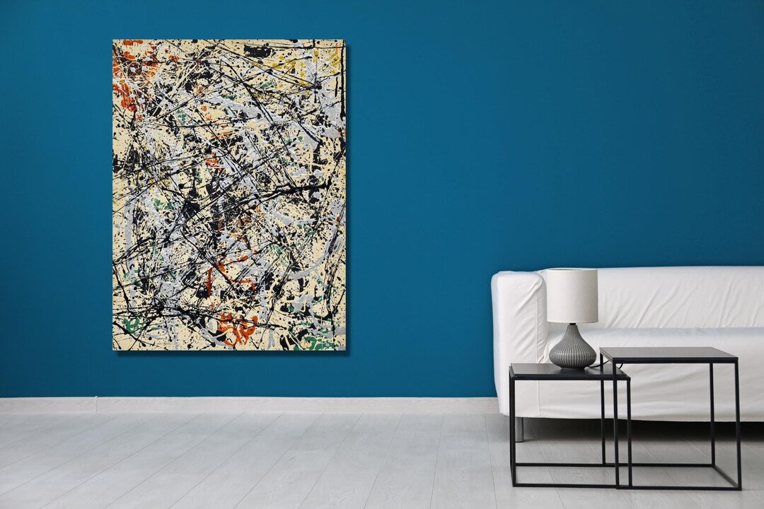 Jackson Pollock, Number 32, 1949, Pollock Art, Free Form Decor, Canvas ...