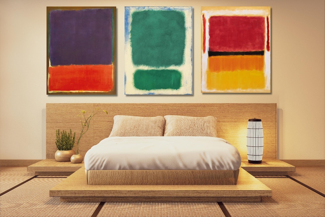 Set of 3,mark Rothko,mark Rothko Painting,museum Exhibition,rothko ...