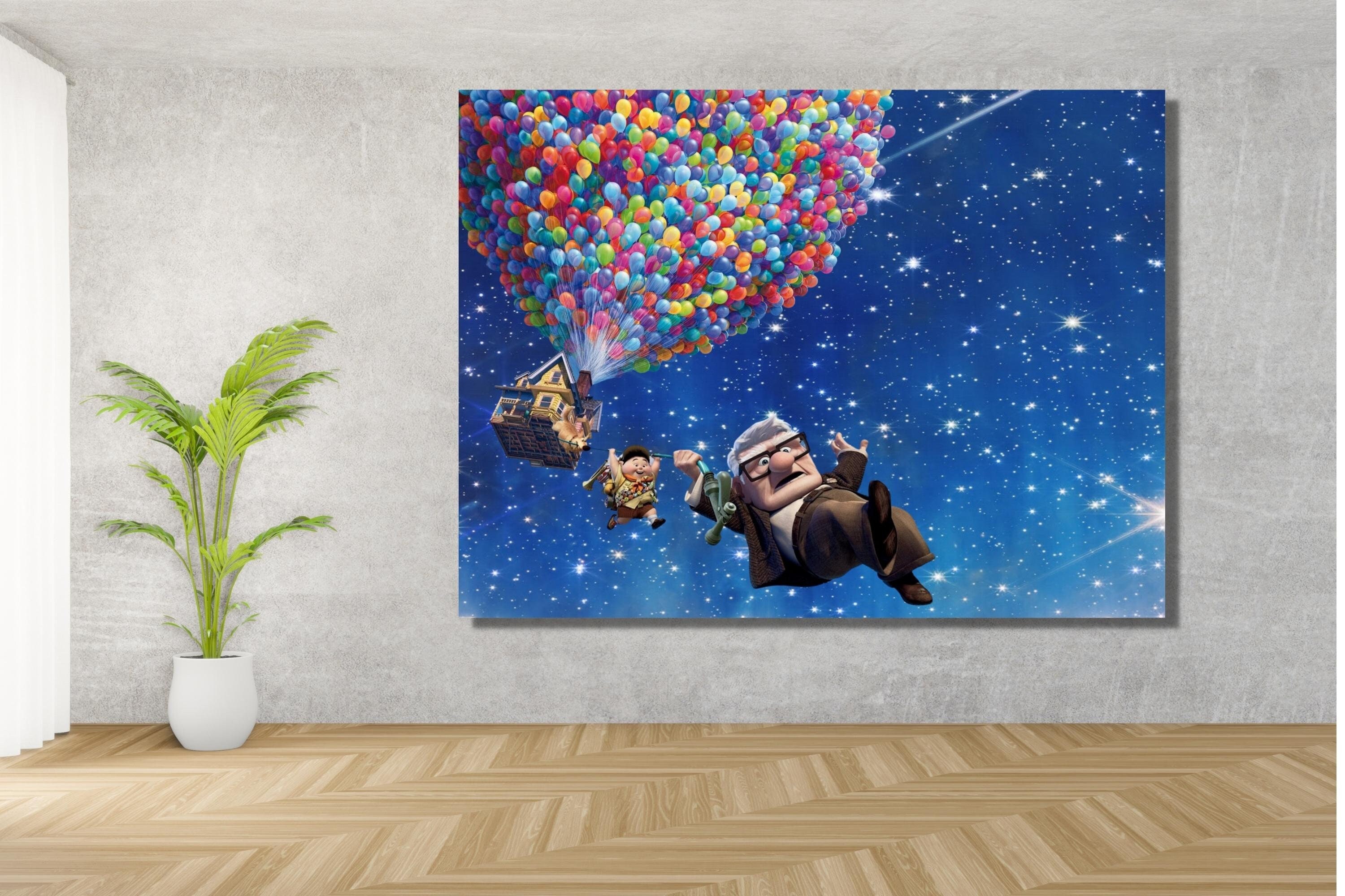 Pixar, Pixar Watercolor,disney Pixar Art,kids Room Decor,balloons ...