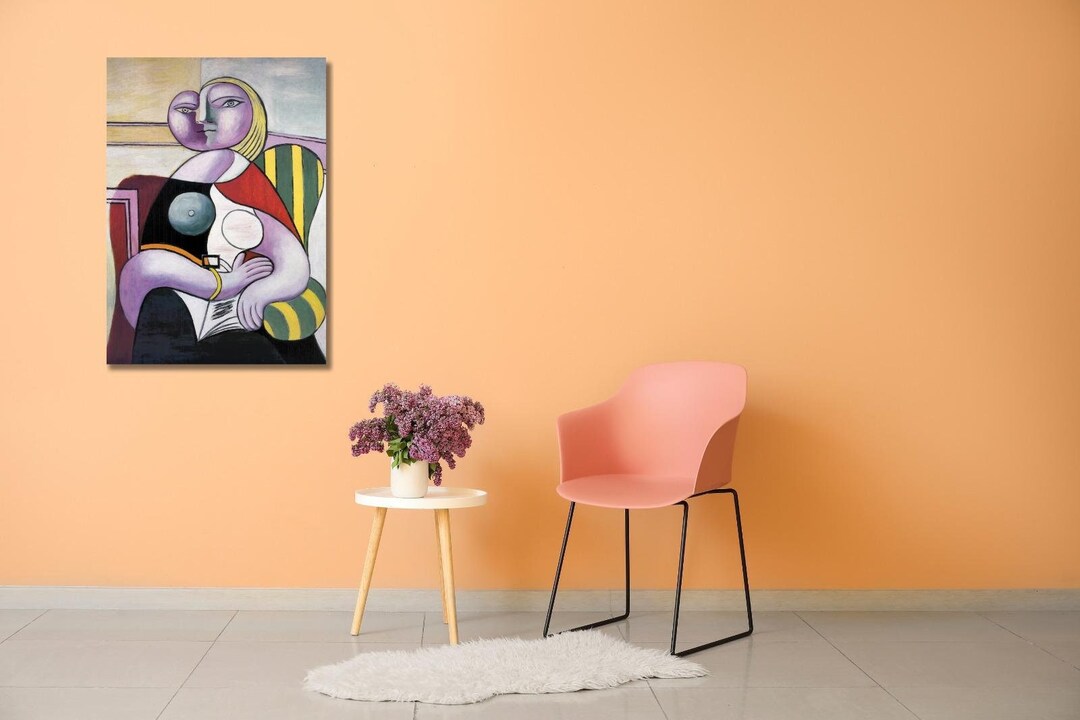 Pablo Picasso, Reading, 1932, Living Room Decor, Reading Decor, Canvas ...
