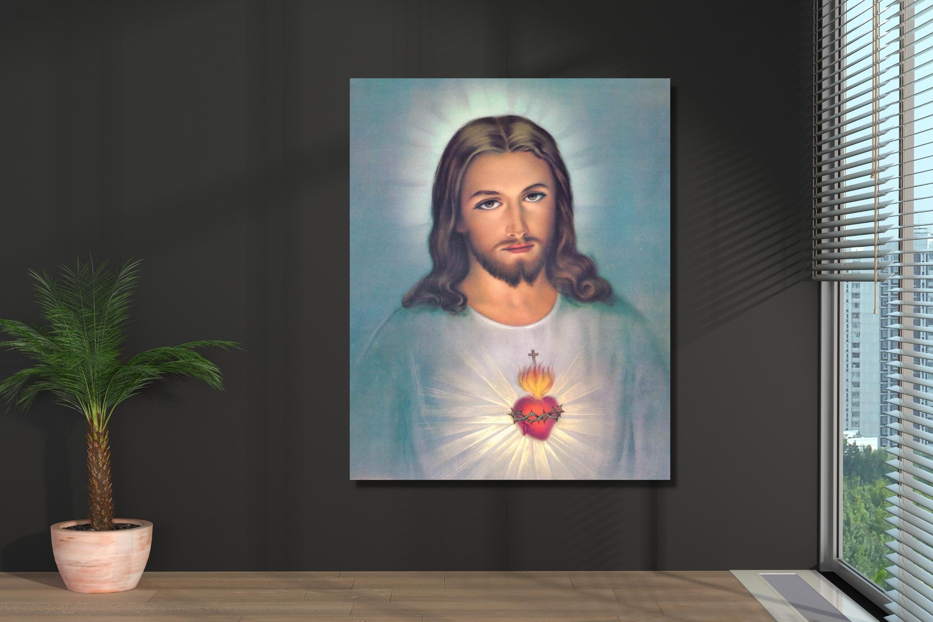 Jesus Sacred Heart Divine Mercy Christian Roman - Etsy