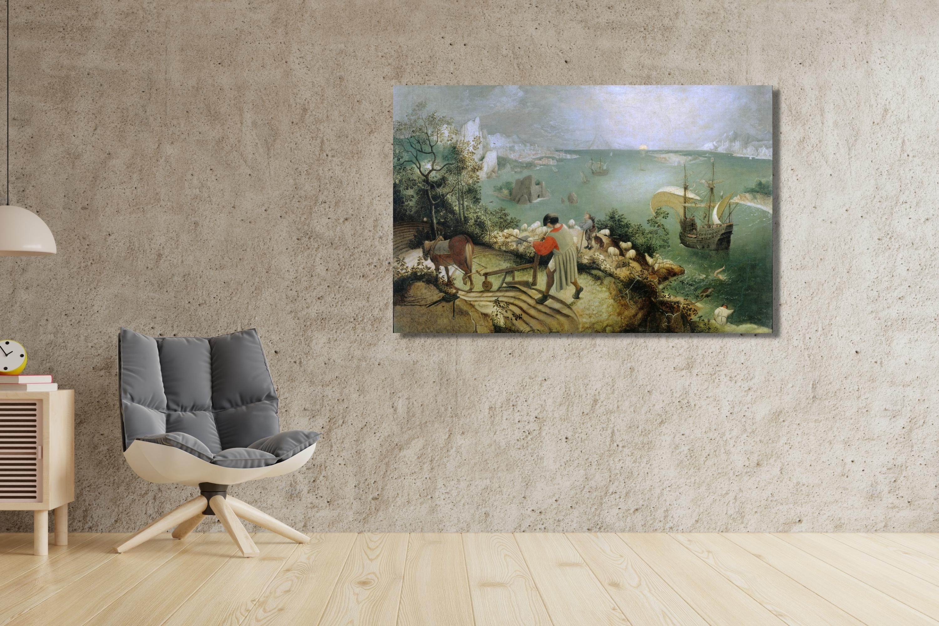 Pieter Bruegel the Elder Landscape With the Fall of Icarus - Etsy