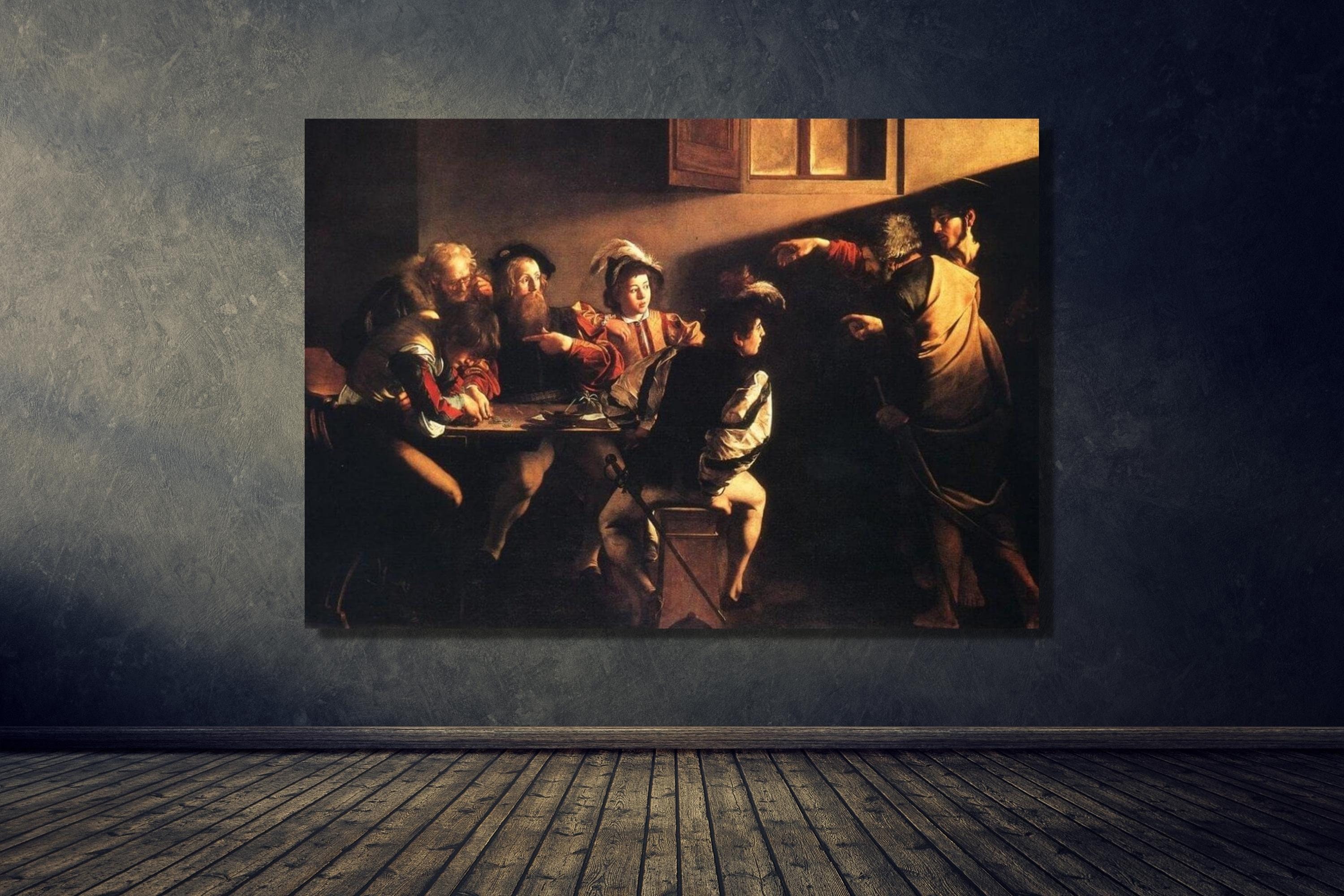 The Calling of Saint Matthew, Caravaggio,clasicc Art,landscape Canvas ...