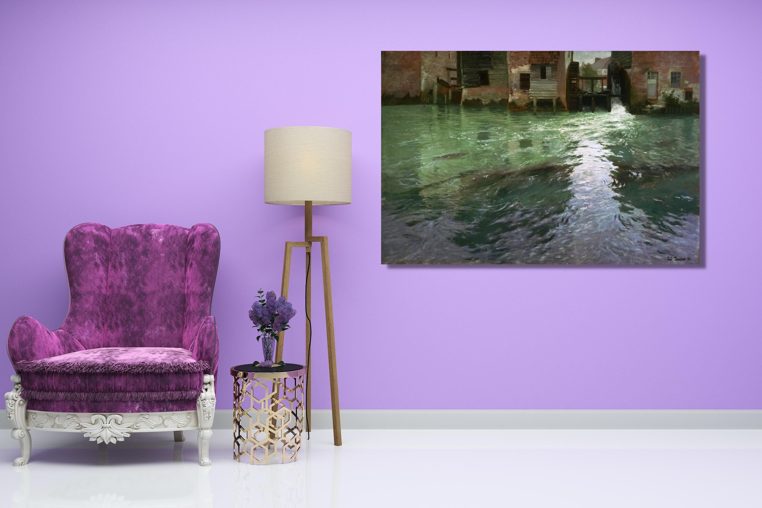 Frits Thaulow, Watermill, 1892,canvas Wall Art,ready to Hang Canvas ...