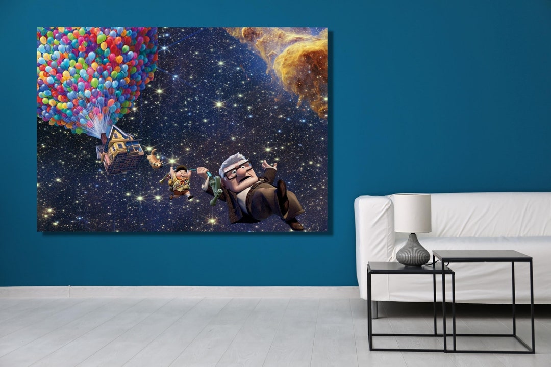 Pixar, Pixar Watercolor,disney Pixar Art,kids Room Decor,balloons ...