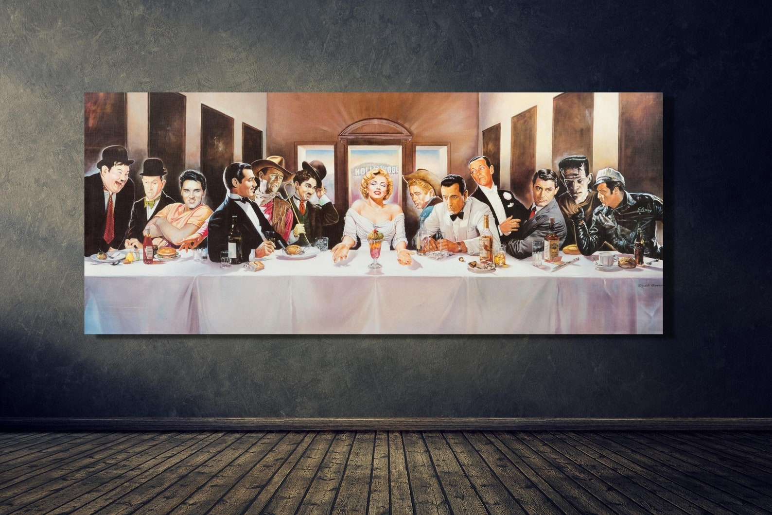 Hollywood Legends, Last Supper, Parody Man Cave, Bar Marilyn, Last ...