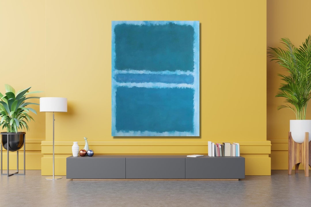 Mark Rothko, Rothko Picture Art,untitled, Blue Divided, 1966 , Canvas ...