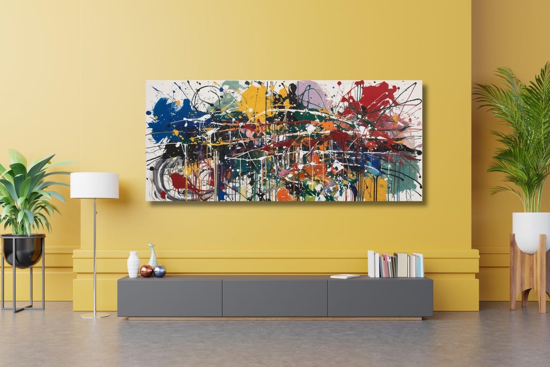 Jackson Pollock , Pollock Wall Art, Pollock Abstract Art, Canvas Wall ...