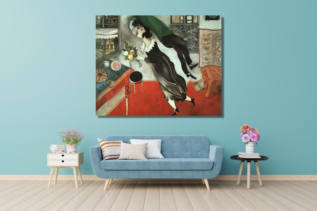 Marc Chagall,the Birthday,canvas Wall Art,ready to Hang ,marc Chagall ...