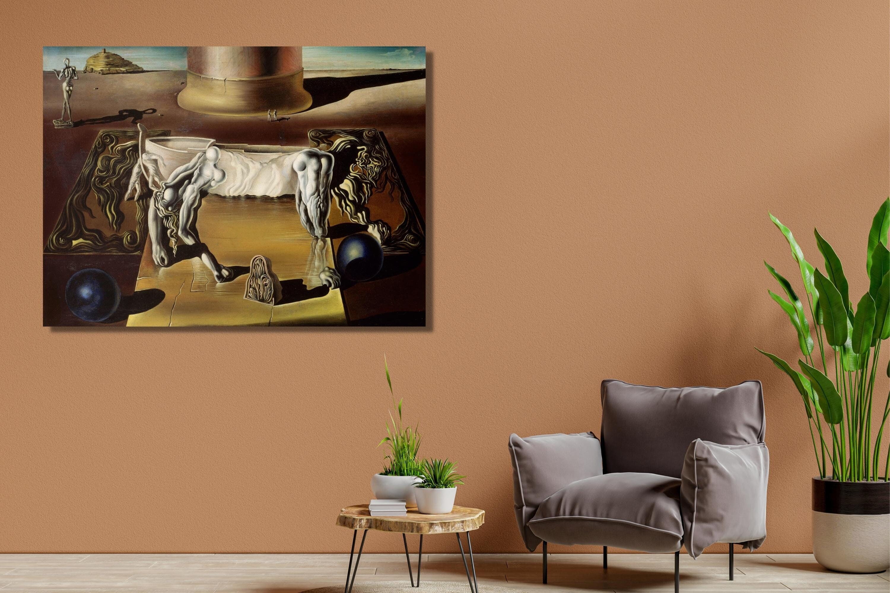 Salvador Dalí, Invisible Sleeping Woman, Horse, Lion, 1930,dalí Wall ...