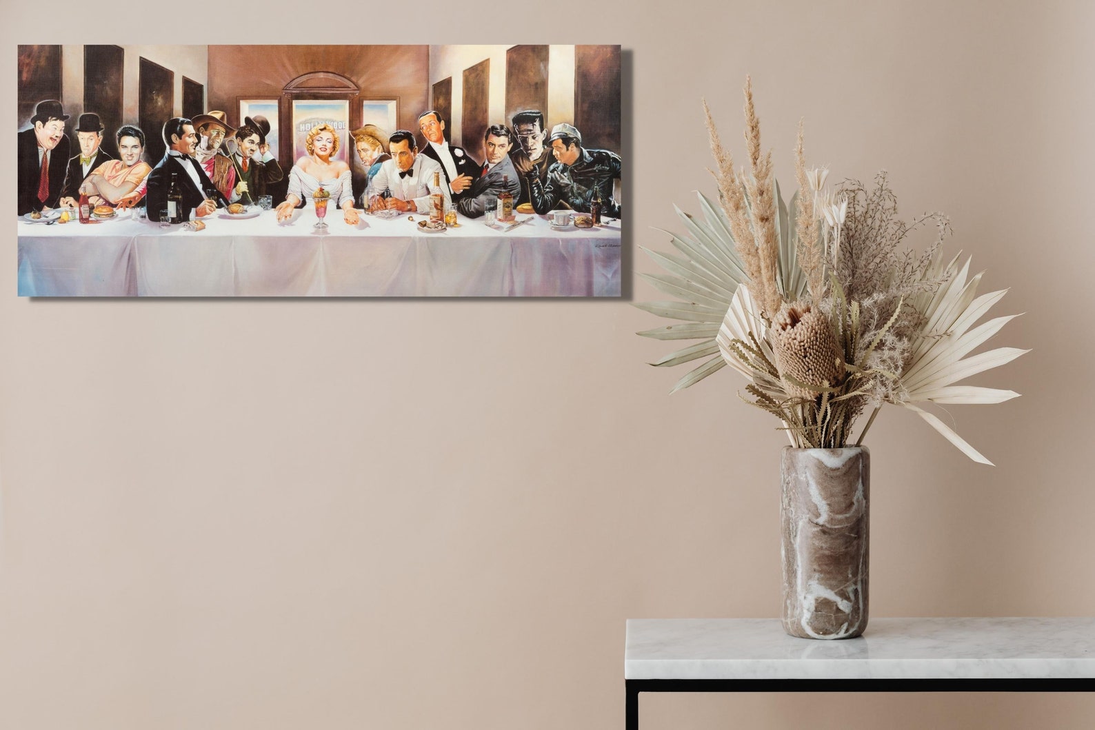 Hollywood Legends, Last Supper, Parody Man Cave, Bar Marilyn, Last ...