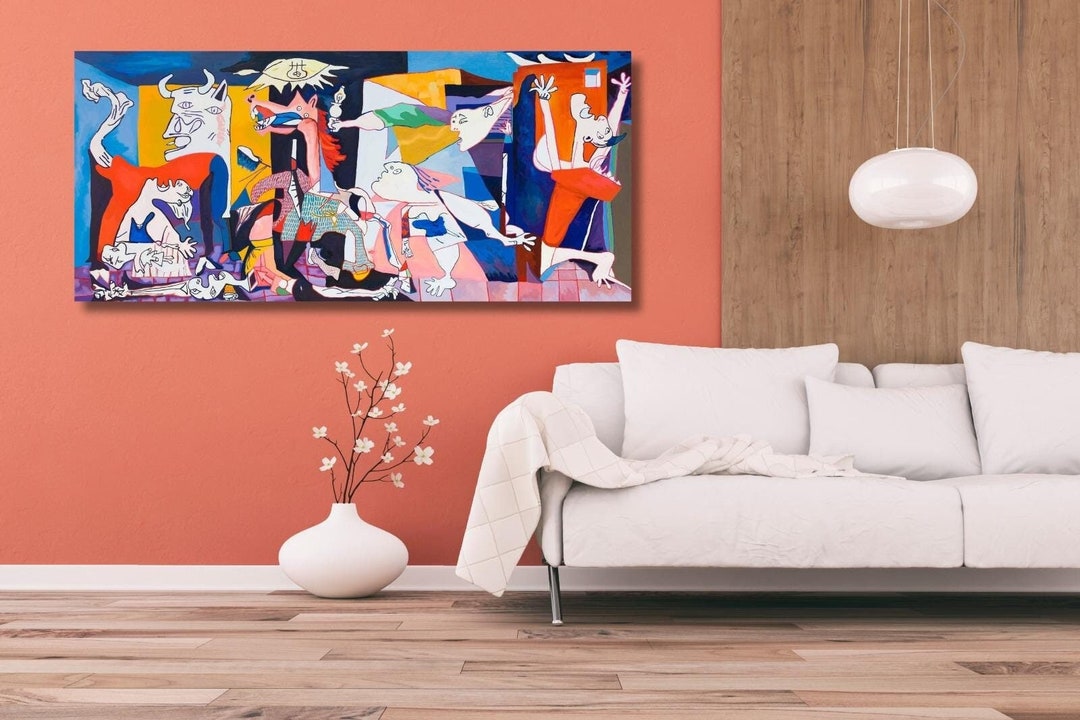 Pablo Picasso La Guernica, Guernica Colored, Canvas Wall Art, Pablo ...