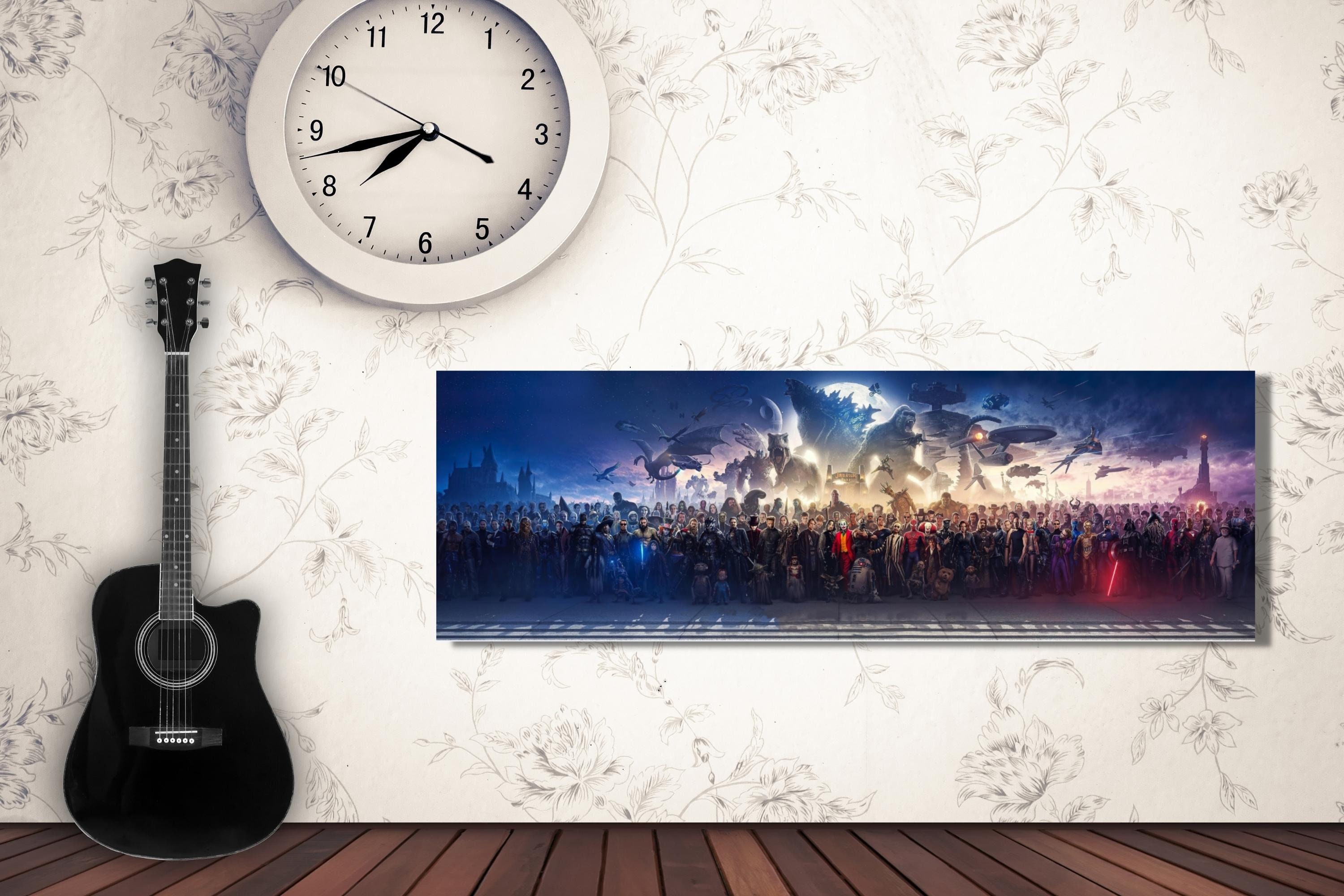150 Movie Blockbuster Characters Panorama ,150 Movie Decor,characters ...