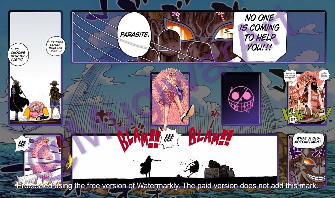 Doflamingo Custom Playmat Design for One Piece TCG - Digital Design - Etsy