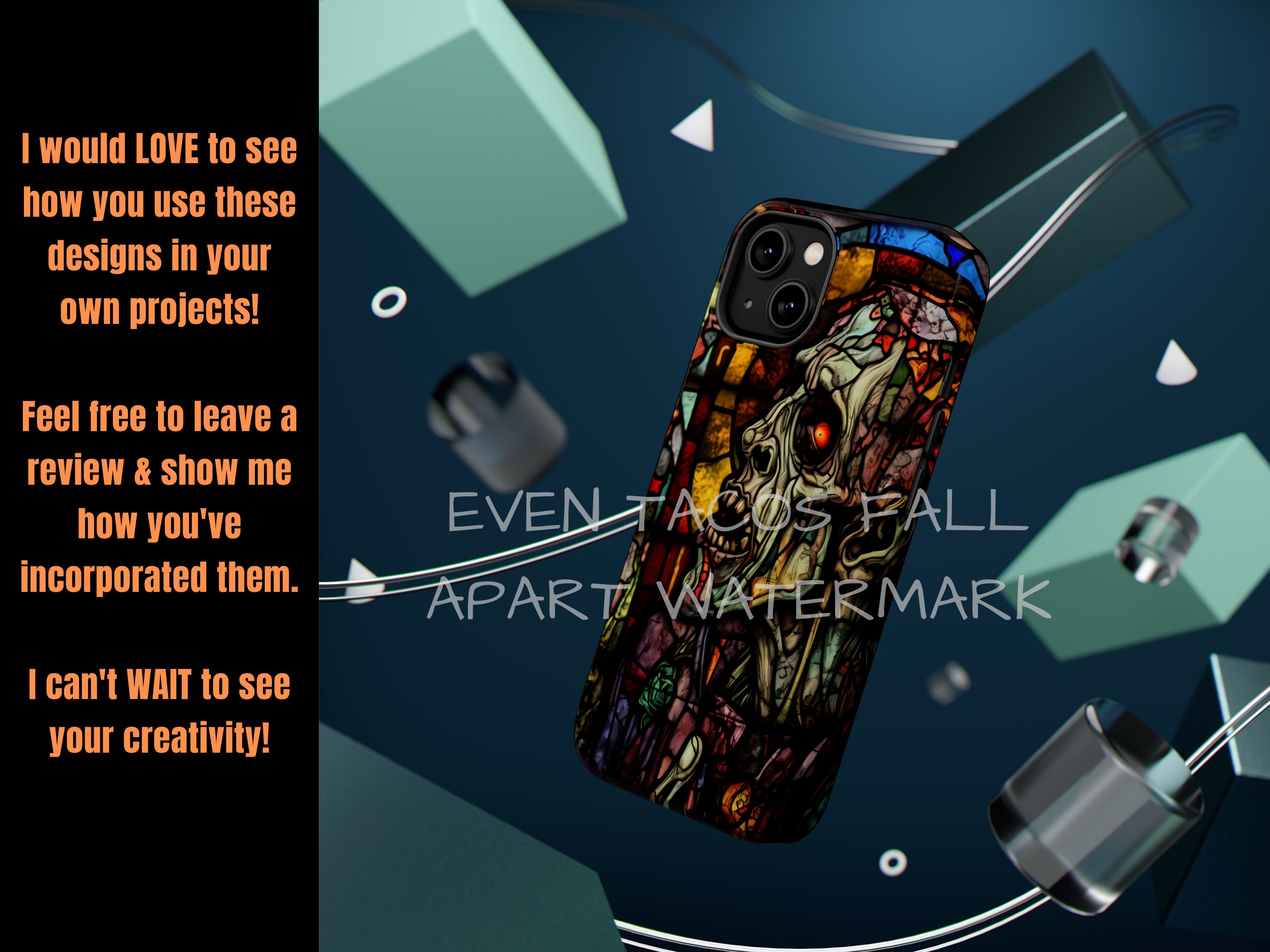 Stained Glass Zombies Artwork Set | Digital Clipart Download | 300 DPI ...