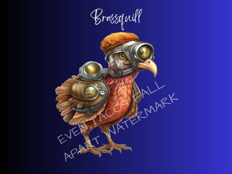 Steampunk Turkey Digital Artwork | Clipart Download | 300 DPI | PNG | 5 ...