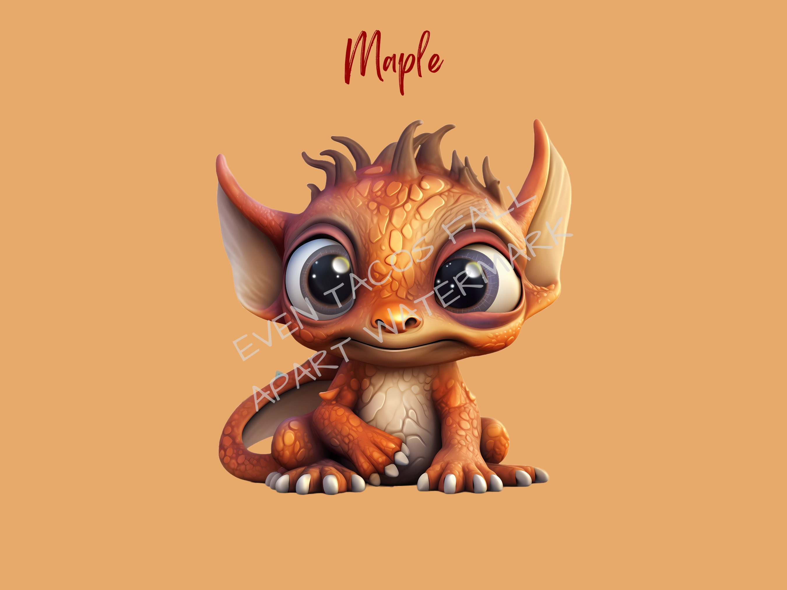 Fall Colors Baby Dragons Clipart Collection | Dragon, PNG, Clipart, 300 ...