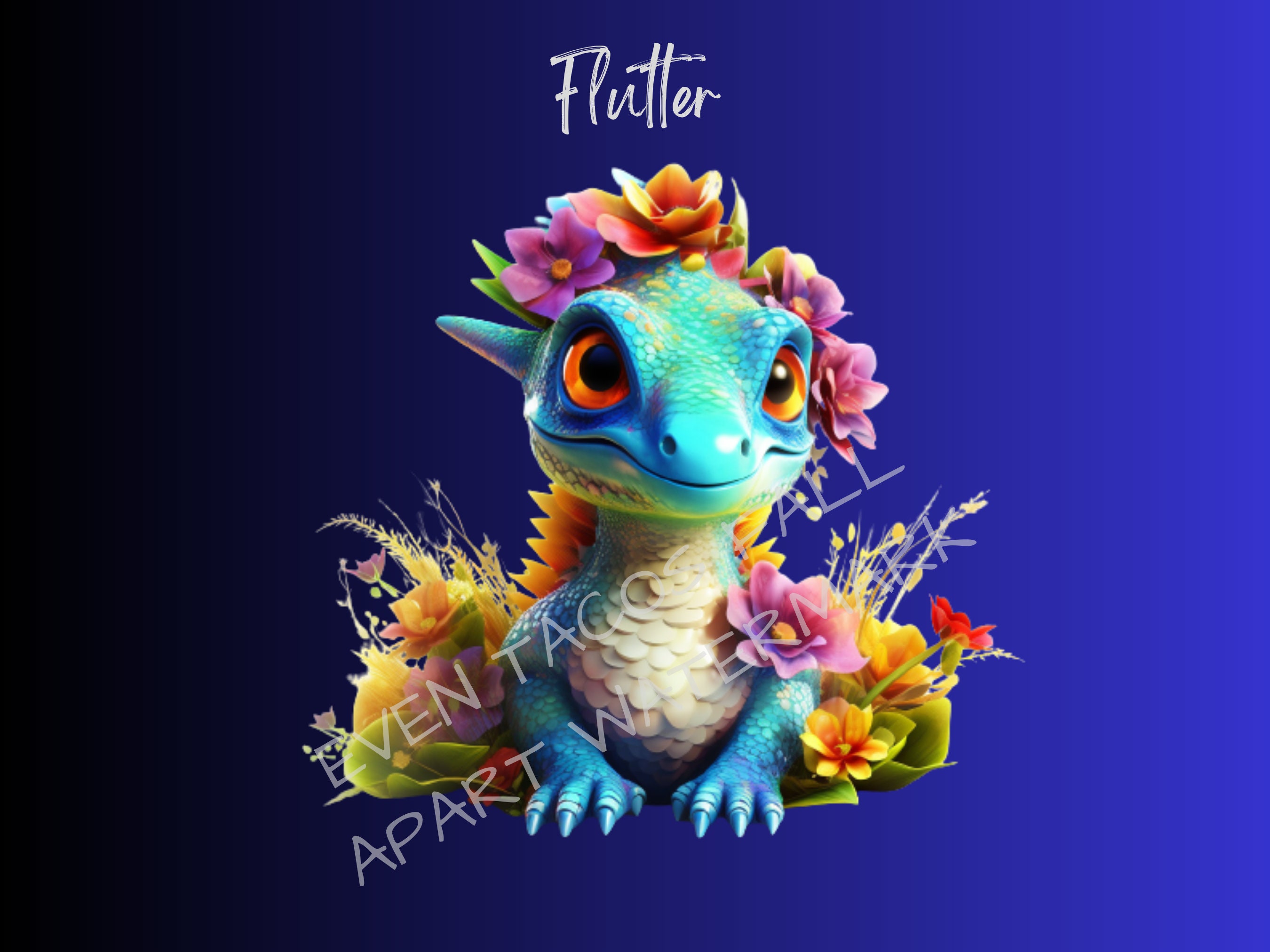 Sweet Baby Flower Dragons, Dragon PNG, Clipart, PNG Digital, Adorable ...